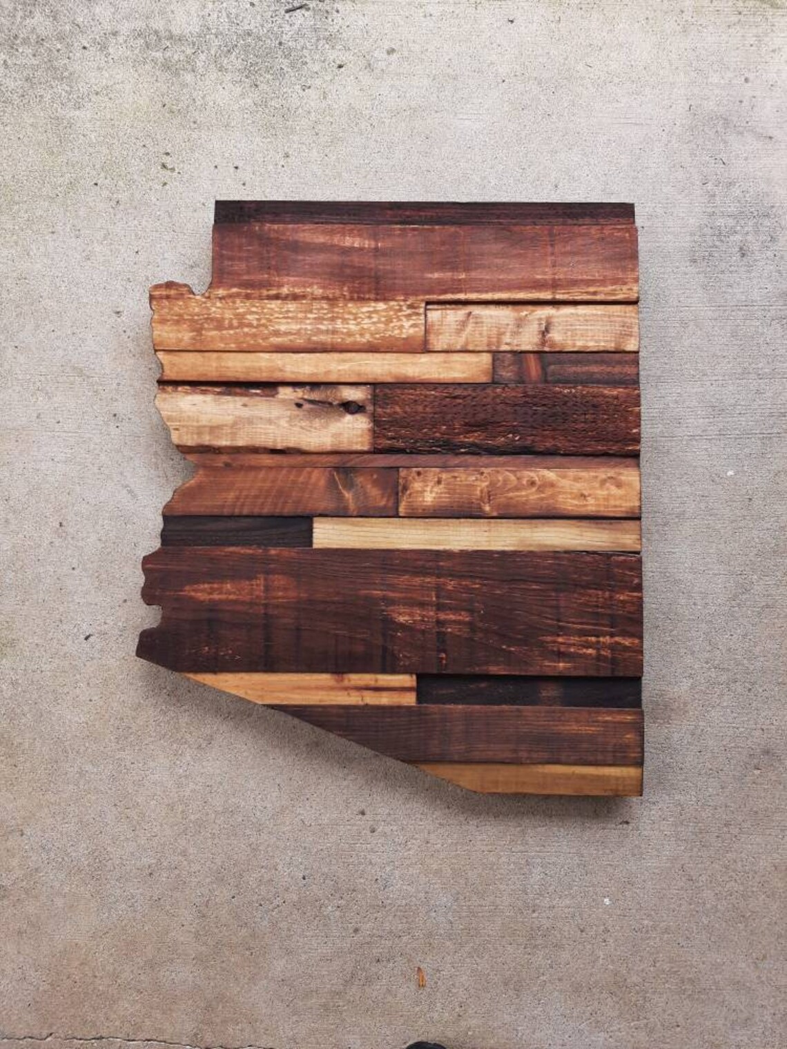 Arizona Rustic Wood State Cut Out Wood Art Sign Arizona Wood - Etsy