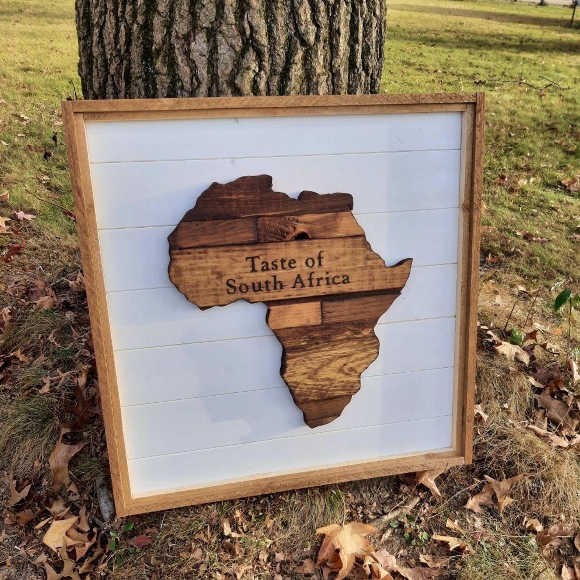 Framed Rustic Wood Country Cut Out Large Country Cutout Wood - Etsy