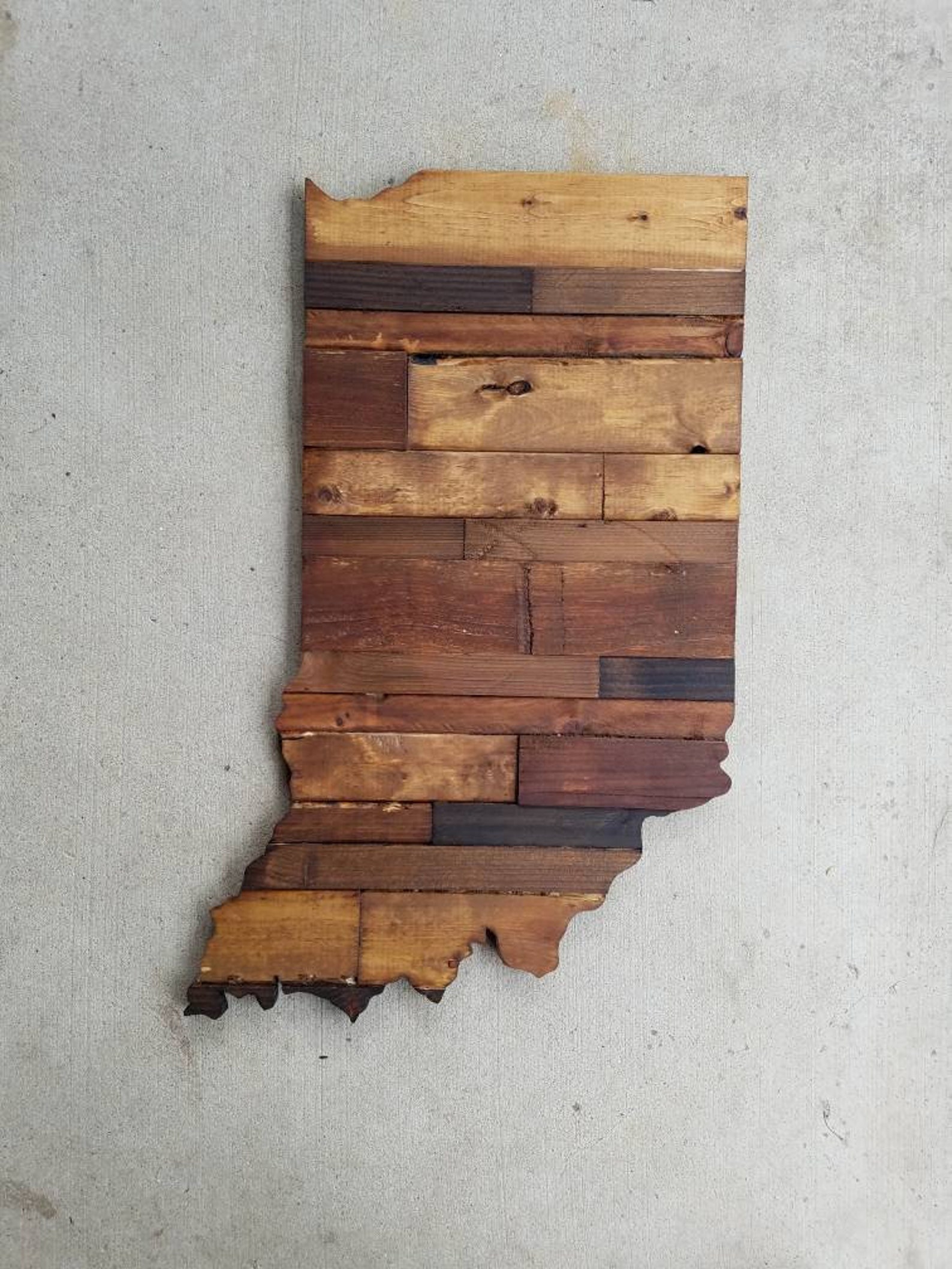 Indiana Wood Sign Indiana Rustic Wood State Cutout Indiana - Etsy