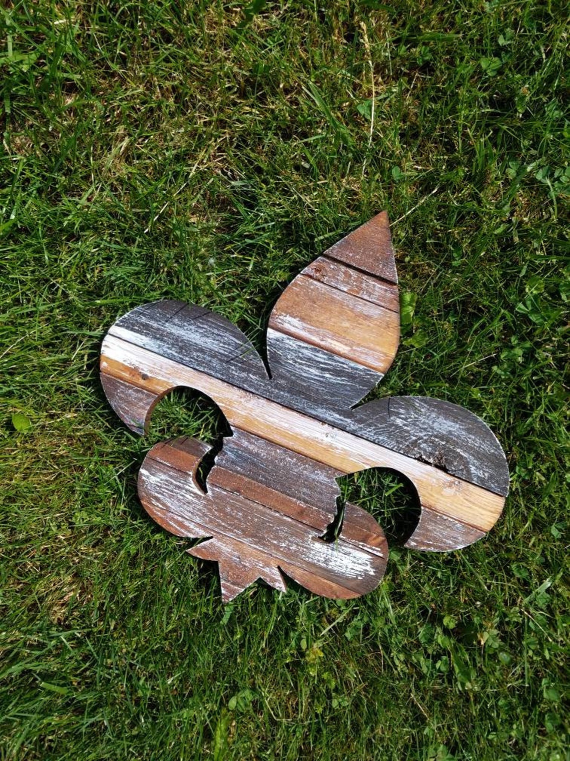 Fleur De Lis, Fleur De Lis Wood Sign, Rustic Wood Sign, Reclaimed Wood ...