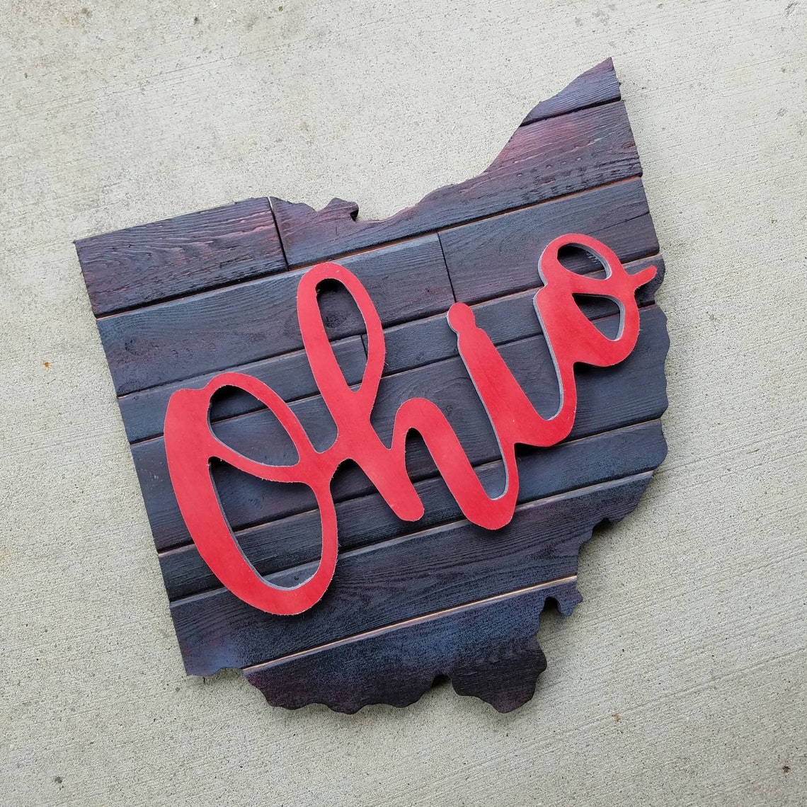 Ohio Sign Script Ohio Ohio State Ohio Wood Sign Ohio Art - Etsy