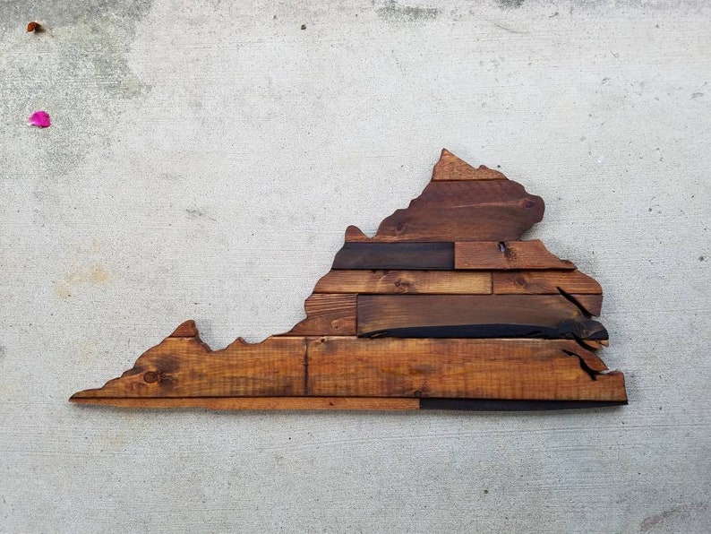 Virginia Wood Sign Virginia Rustic Wood Sign Wooden Virginia | Etsy