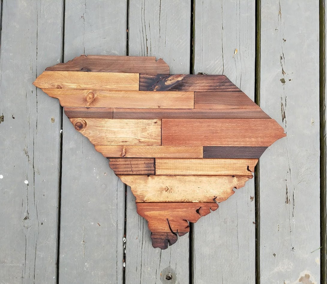 South Carolina Wood Sign, Wood South Carolina Sign, Rustic South ...