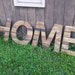 Home, Wood Letters Home, Rustic Wood Home, Wooden Words, Rustic Home ...