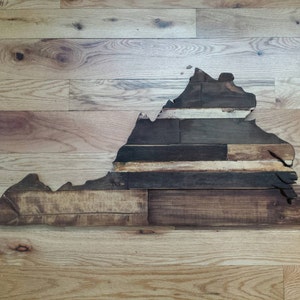 Virginia Wood Sign, Virginia Rustic Wood Sign, Wooden Virginia State ...