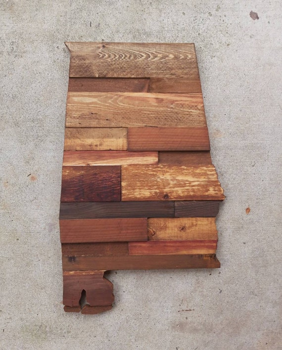 Alabama Wood Sign Alabama Rustic Wood Sign Wooden Alabama | Etsy