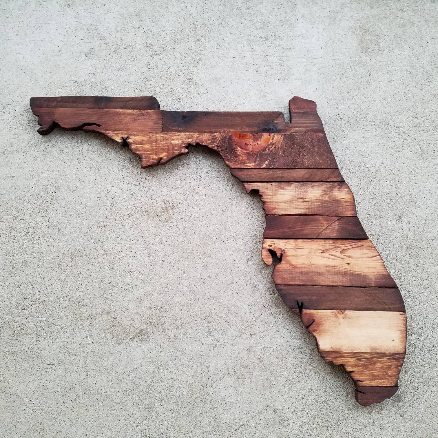 Florida Rustic Wood State Cut Out, Florida Sign, Florida Wood Sign - Etsy