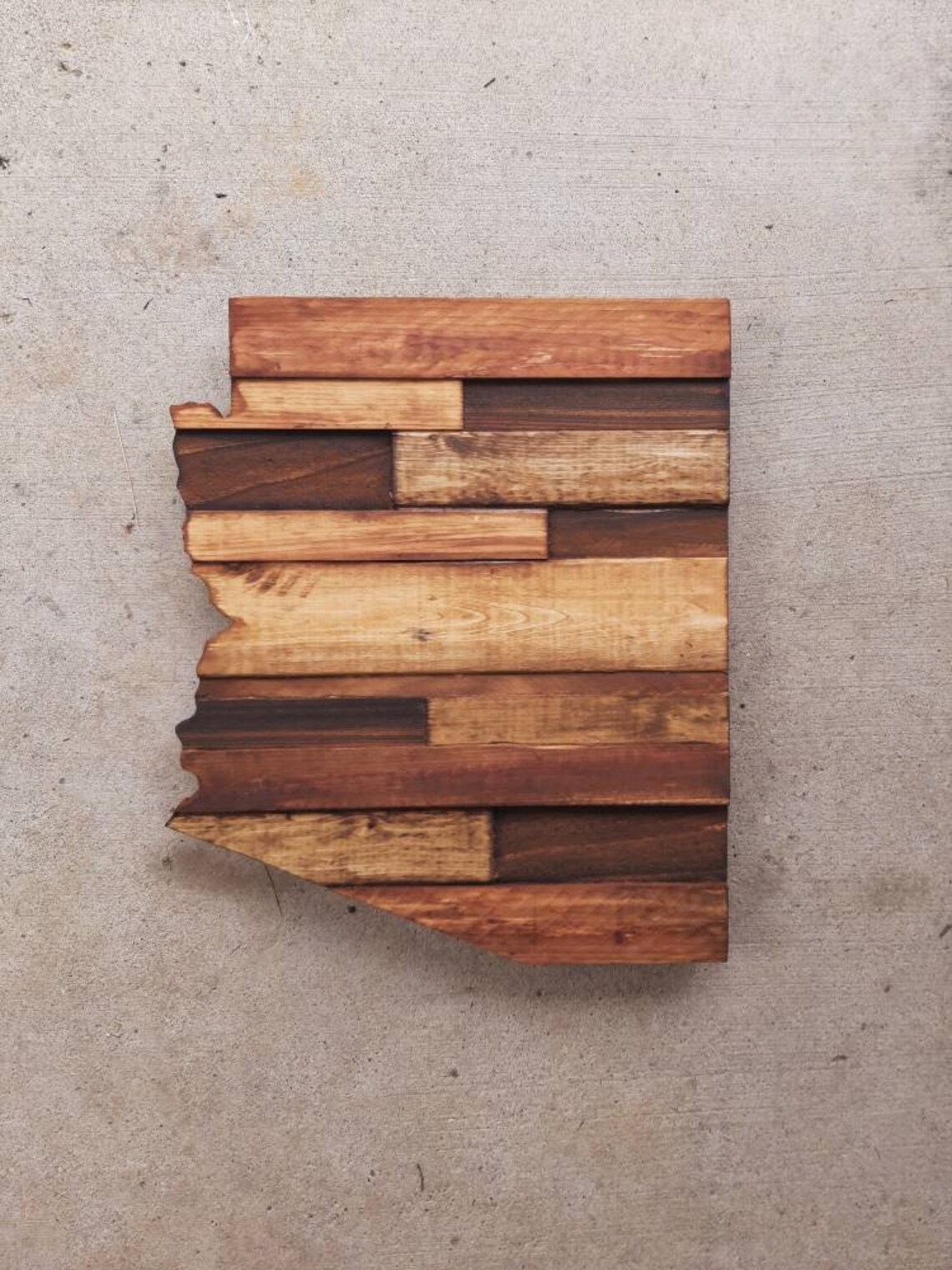 Arizona Rustic Wood State Cut Out Wood Art Sign Arizona Wood - Etsy