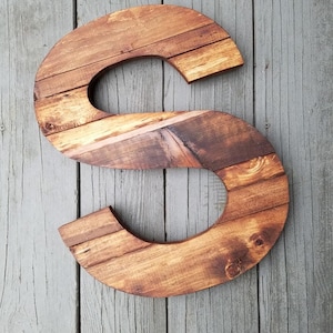 Large Wood Letters, Rustic Letter Cutout, Custom Wooden Wall Decor ...