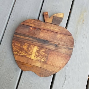 Apple, Wood Apple, Rustic Wood Apple, Wooden Apple Outline, Rustic ...