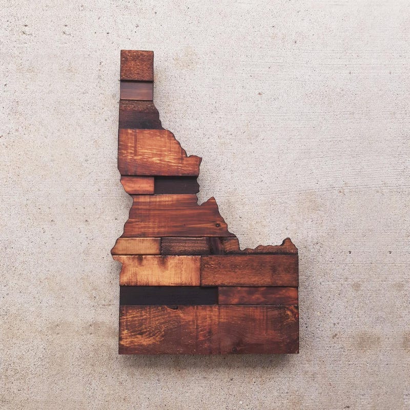 Wooden Idaho Wall Decor - Etsy