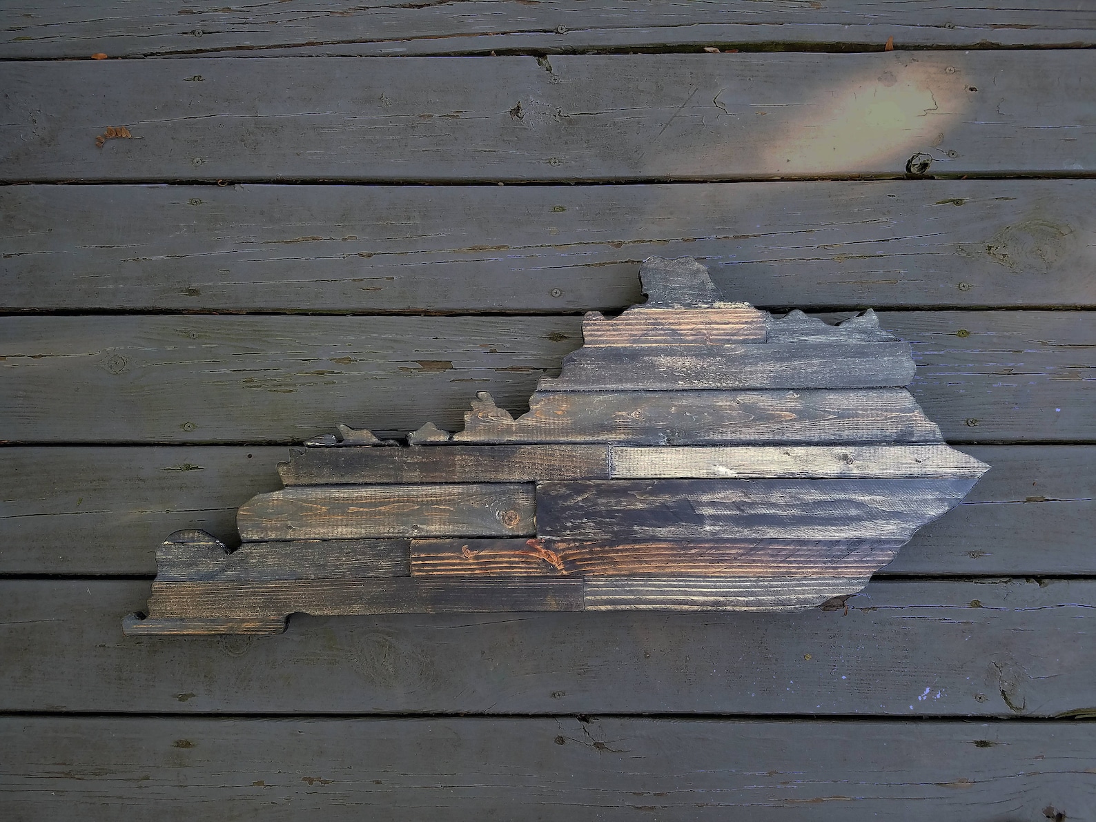 Kentucky Black Wood Sign Wooden Kentucky State Outline | Etsy