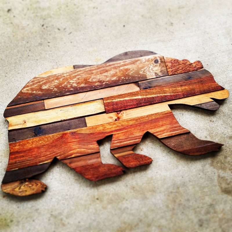 Wood Bear - Etsy
