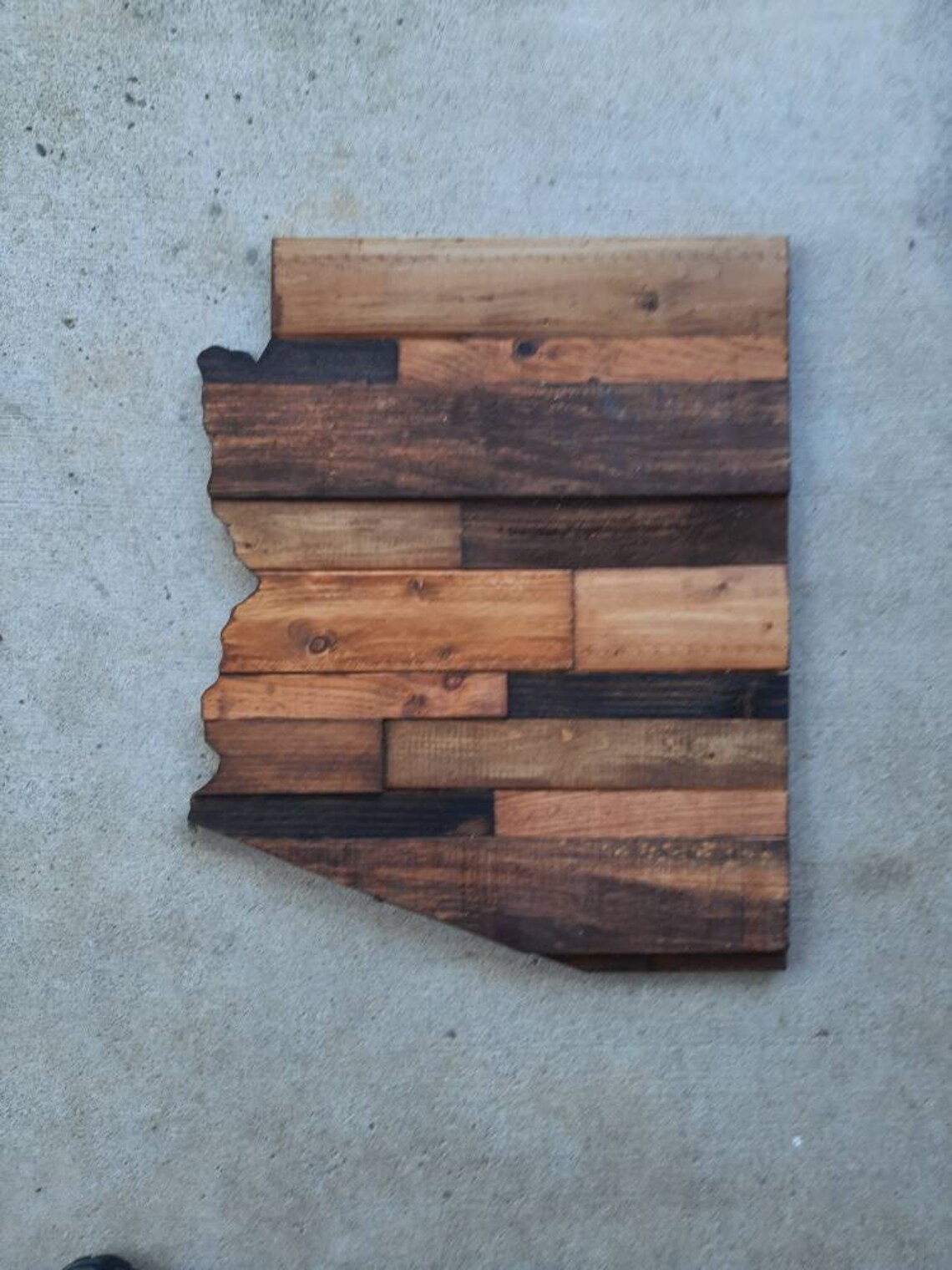 Arizona Rustic Wood State Cut Out Wood Art Sign Arizona Wood - Etsy