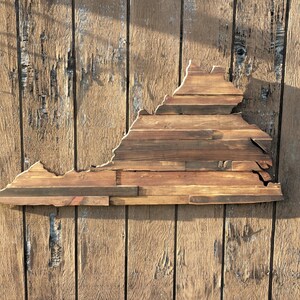 Virginia Wood Sign, Virginia Rustic Wood Sign, Wooden Virginia State ...