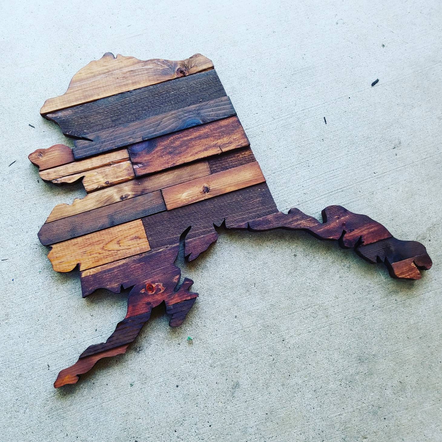 Alaska Rustic Wood Cut Out, Alaska Sign, Alaska Decor, Rustic Home ...