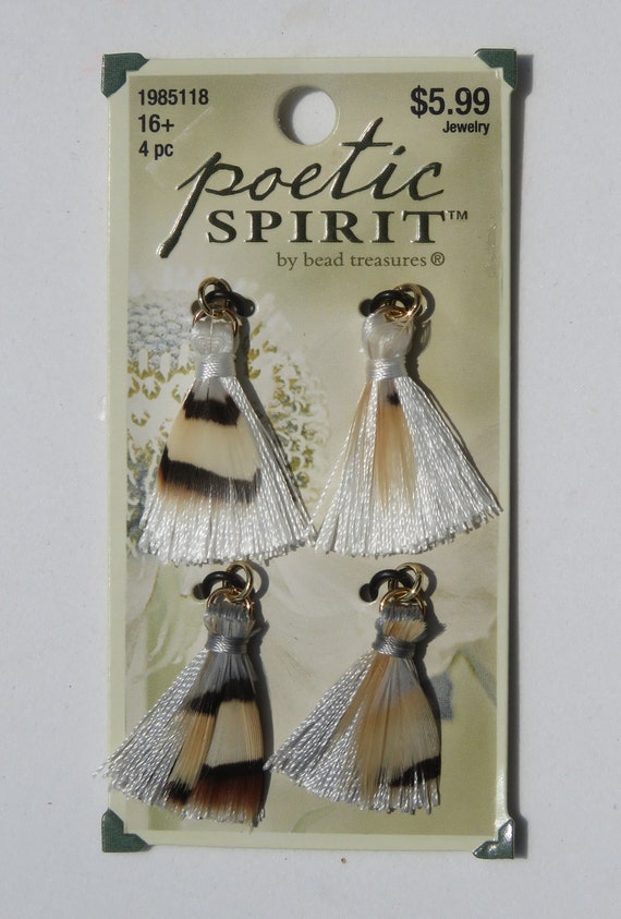 Poetic Spirit Tassel and Feather Pendants - Etsy