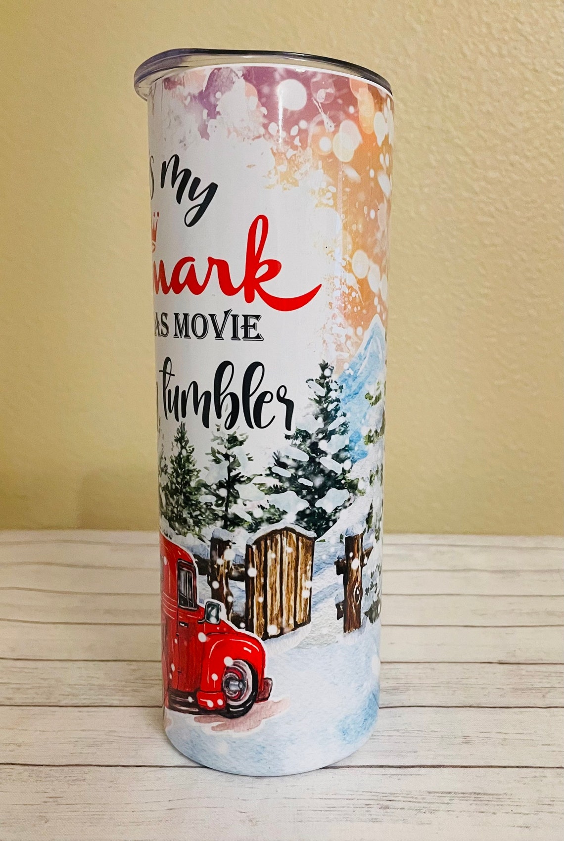Hallmark Christmas Movie Watching Tumbler Hallmark Tumbler - Etsy