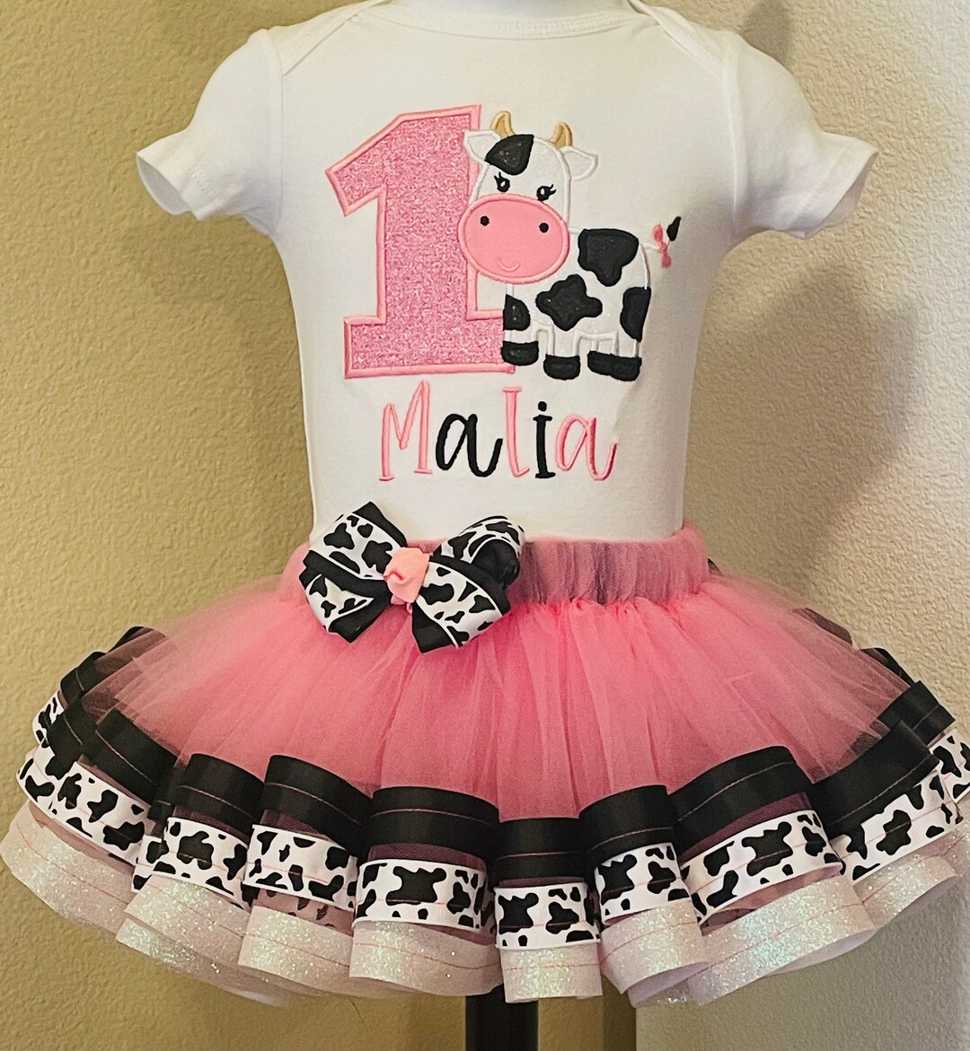 Cow Theme Birthday Outfit Barnyard Birthday Outfit Farm - Etsy