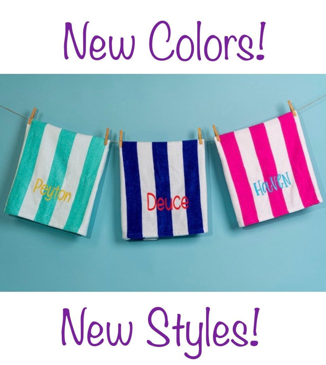 Personalized Beach Towels, Embroidered Beach Towels, Pool Towels, Water ...