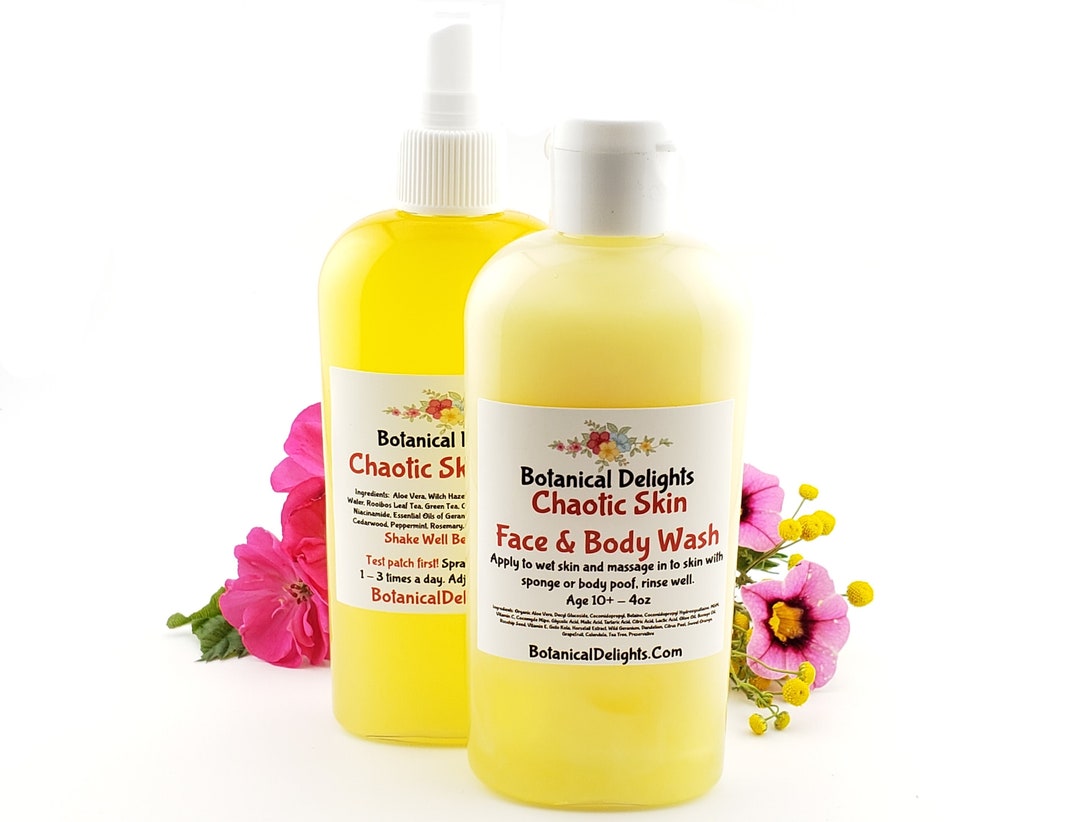 Clear Skin Chaotic Skin Breakout Body Spray With MSM and Cleanser ...