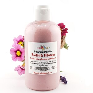 Biotin & Hibiscus Follicle Strengthening Shampoo and Conditioner, Scalp ...