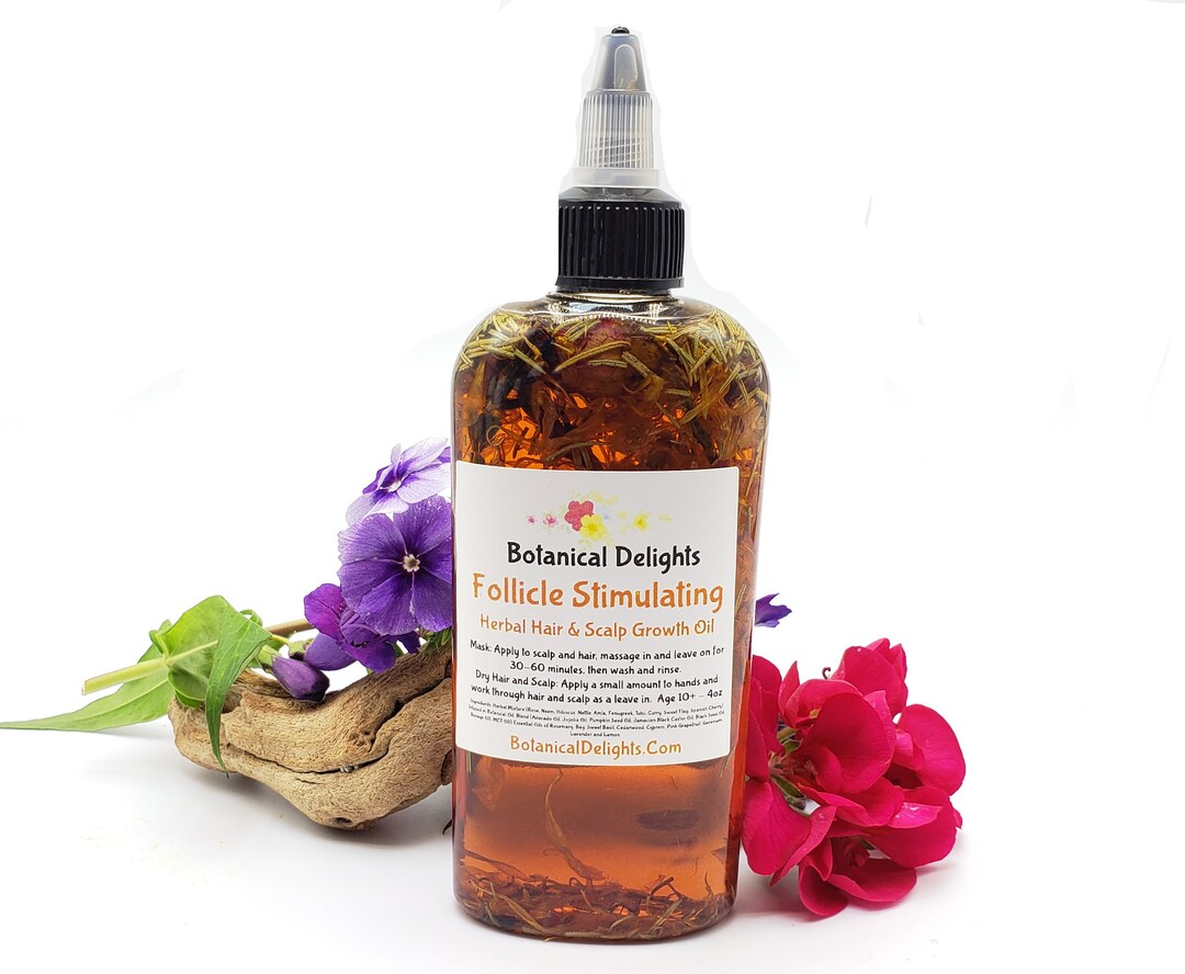 FOLLICLE Stimulating Hair & Scalp Growth Oil Moisture for - Etsy