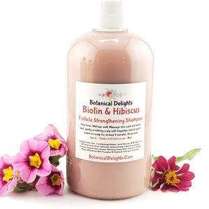 Biotin & Hibiscus Follicle Strengthening Shampoo and Conditioner, Scalp ...