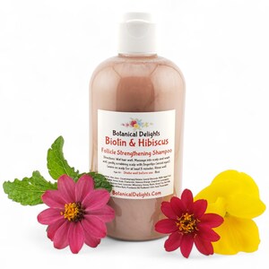 Biotin & Hibiscus Follicle Strengthening Shampoo and Conditioner, Scalp ...
