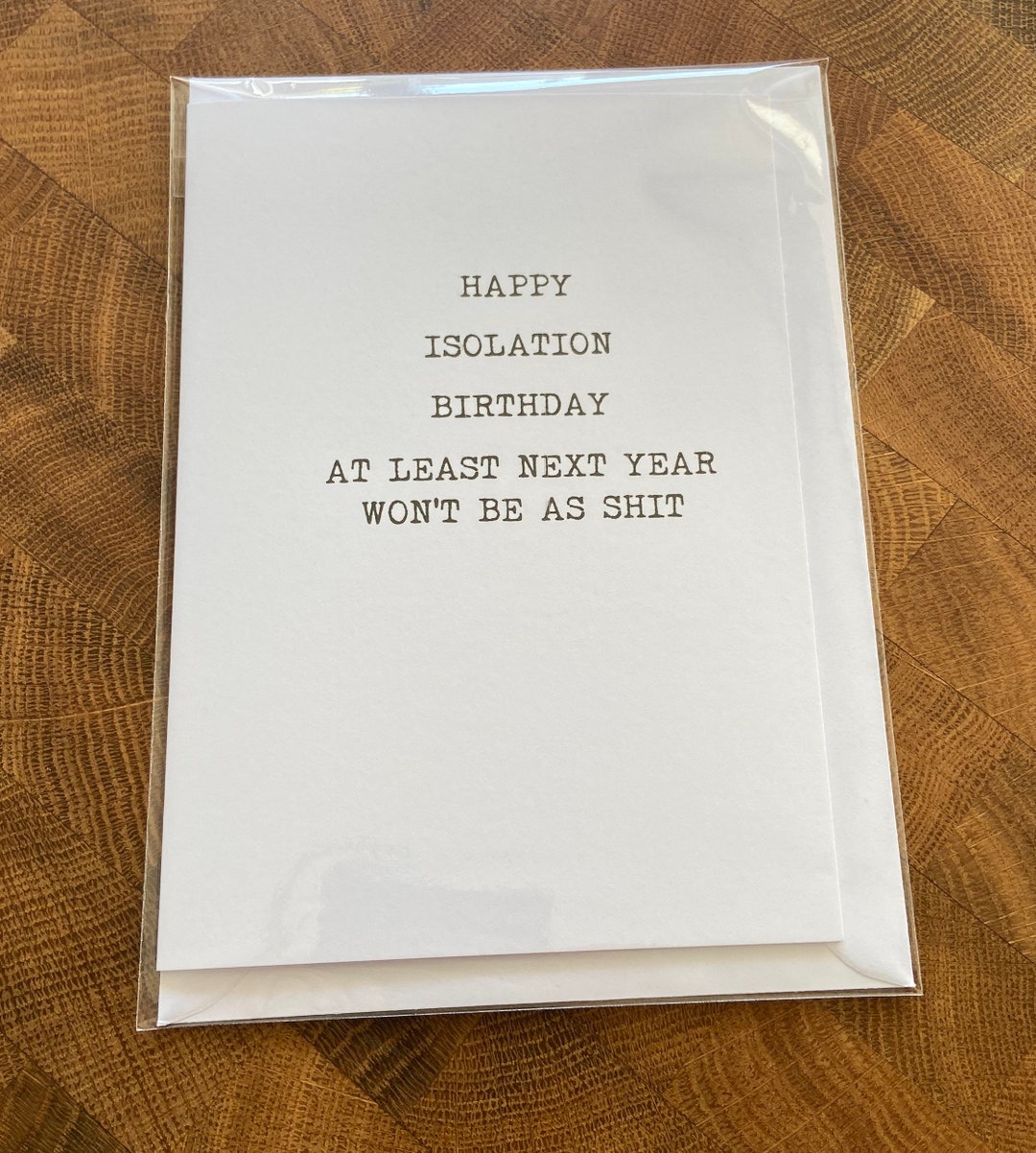 Birthday / Isolation / Cards / Birthday Card / Lockdown / Love - Etsy