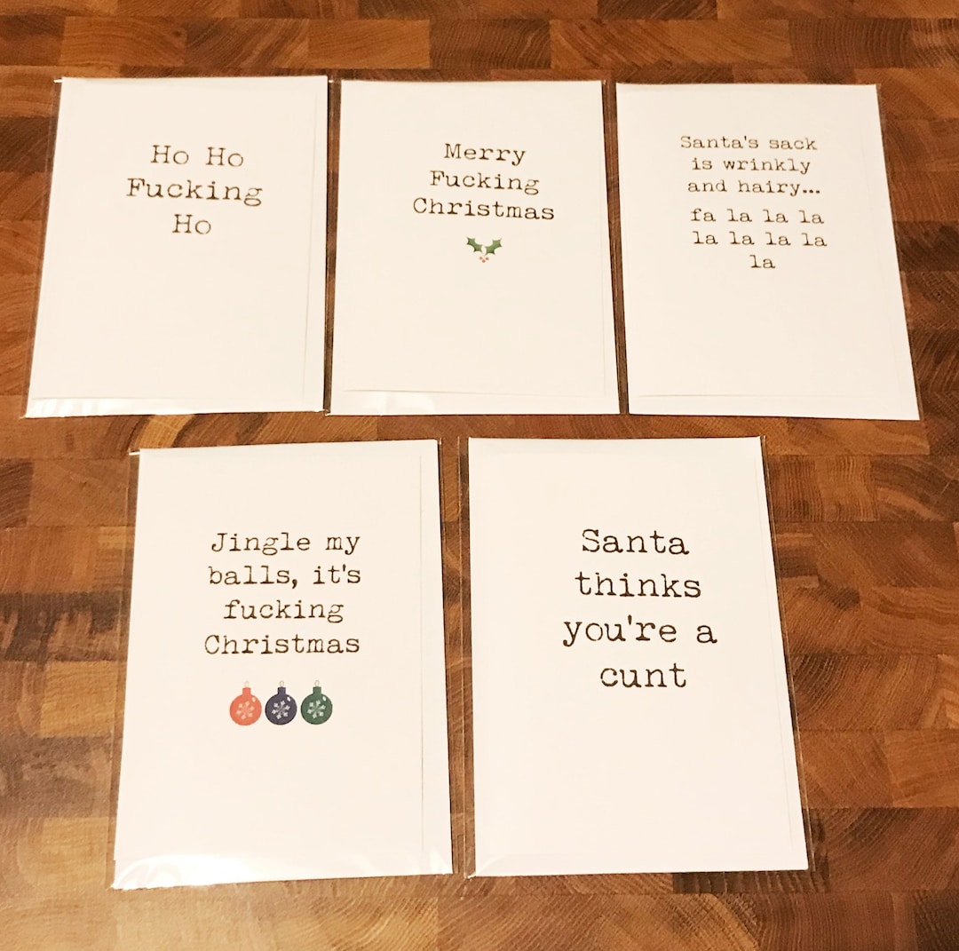 Christmas / Offensive / Bundle /cards / Swearing / Funny /holidays ...