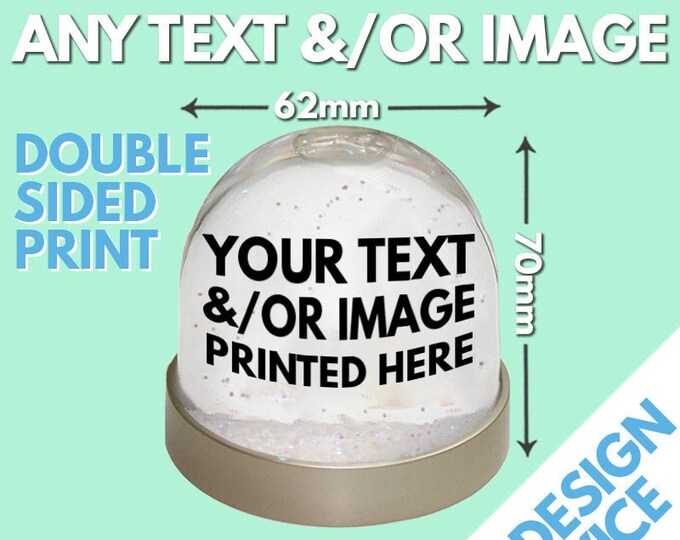 Custom Snow Globe Personalised Snowglobe Christmas Gift - Etsy UK