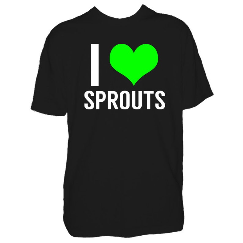 Mens I Love Sprouts T Shirt Funny Brussel Sprouts Christmas - Etsy