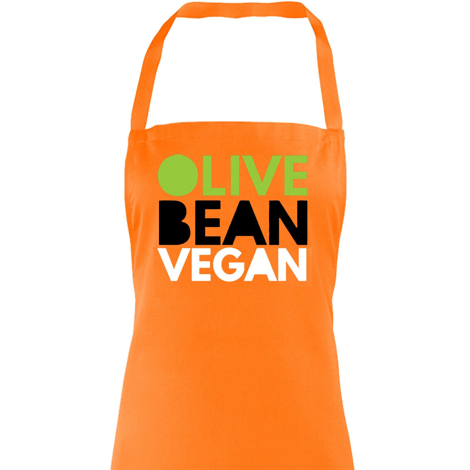 Olive Bean Vegan Apron Adults Custom Printed Aprons Vegan - Etsy UK