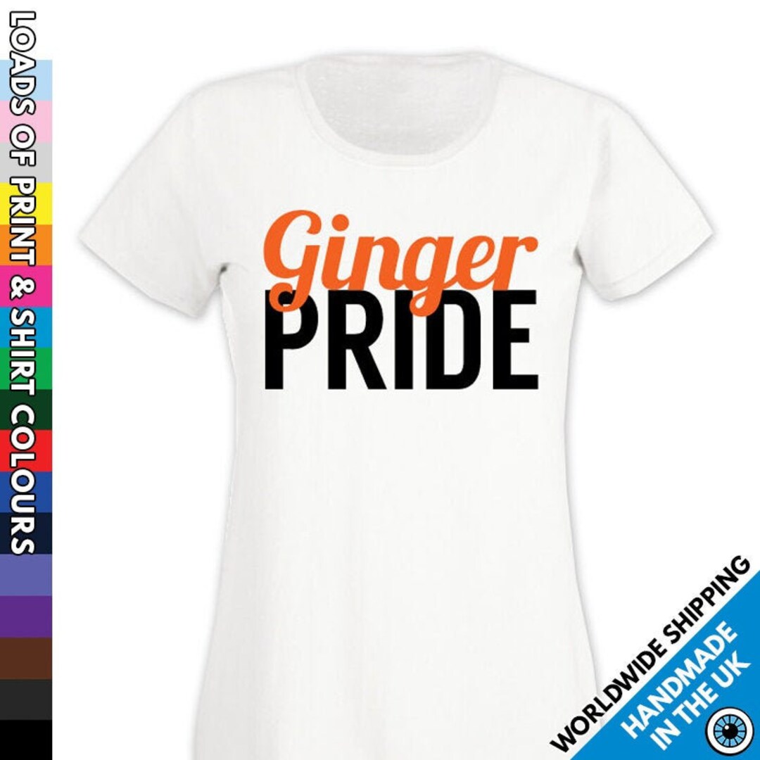 Ladies Ginger Pride Funny T Shirt Ginger Pride March Proud - Etsy