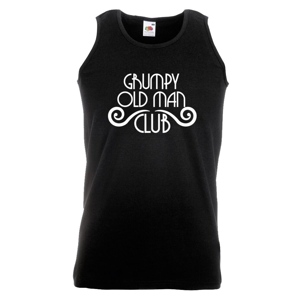 Mens Grumpy Old Man Club Printed Vest Tank Top Funny Dad | Etsy