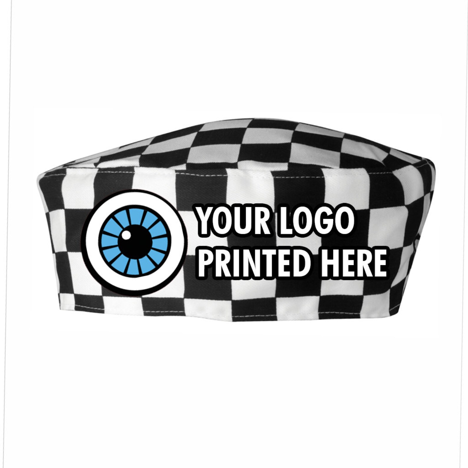 Custom Printed Skull Cap - Image Logo • Kitchen Custom Chef Cook ...