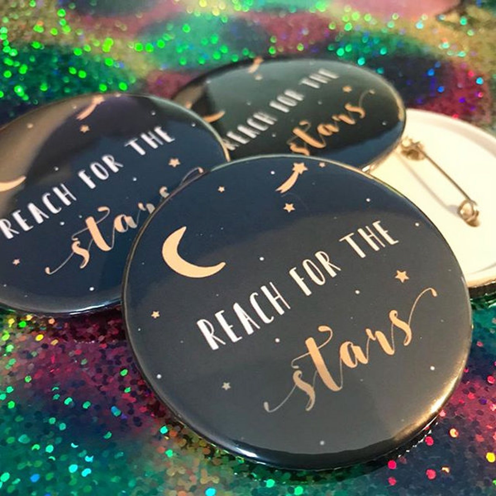 38mm Custom Badges Safety Back Button Badge Hen & Stag | Etsy