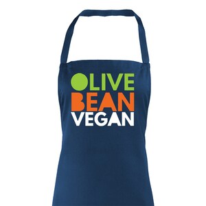 Olive Bean Vegan Apron • Adults Custom Printed Aprons • Vegan ...