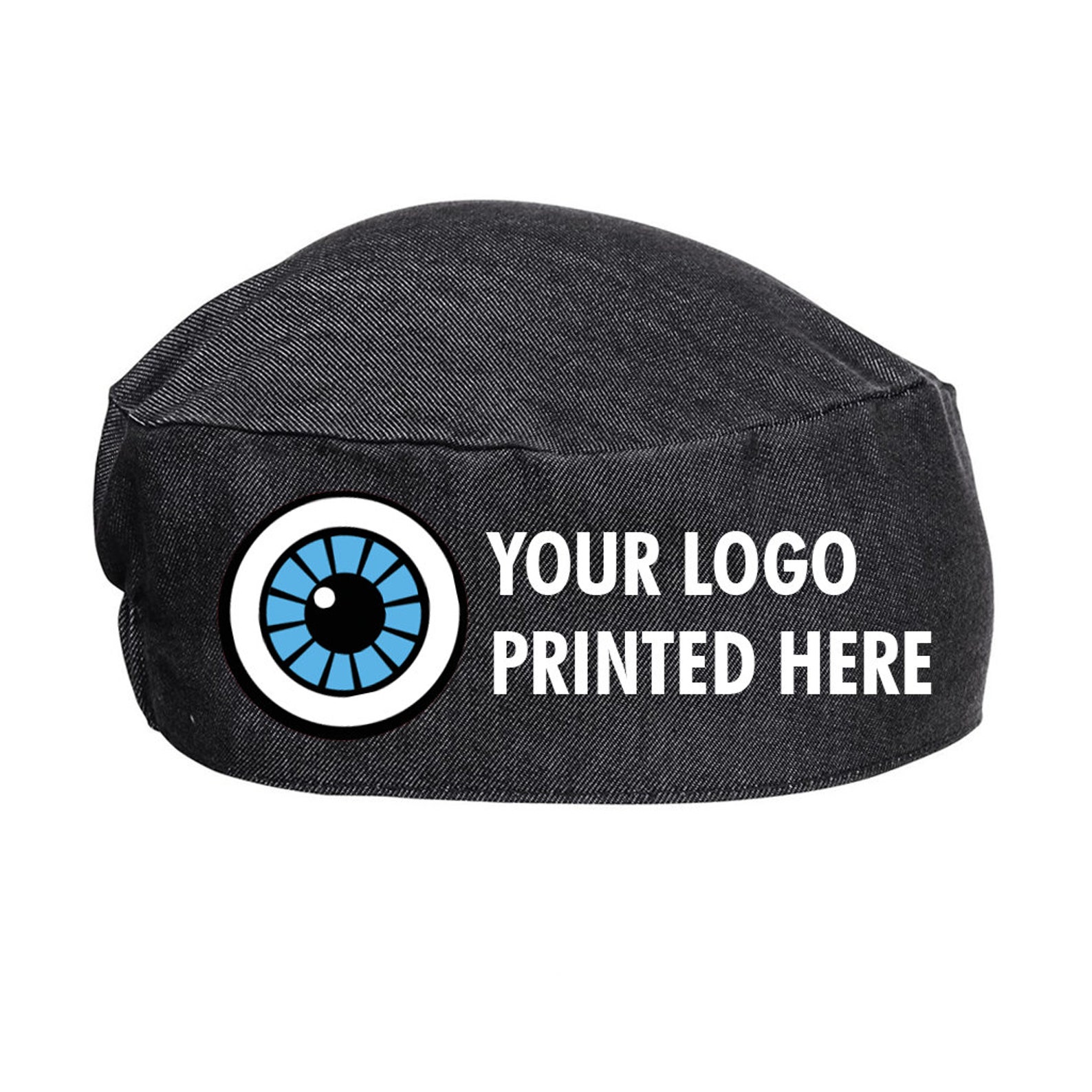 Custom Printed Skull Cap - Image Logo • Kitchen Custom Chef Cook ...