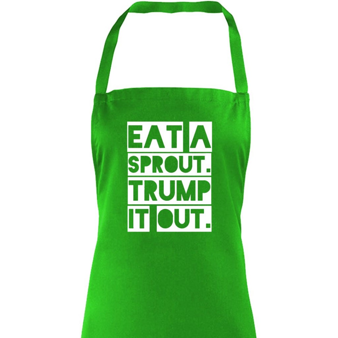 Eat A Sprout Trump It Out Apron Custom Printed Chef Cook | Etsy