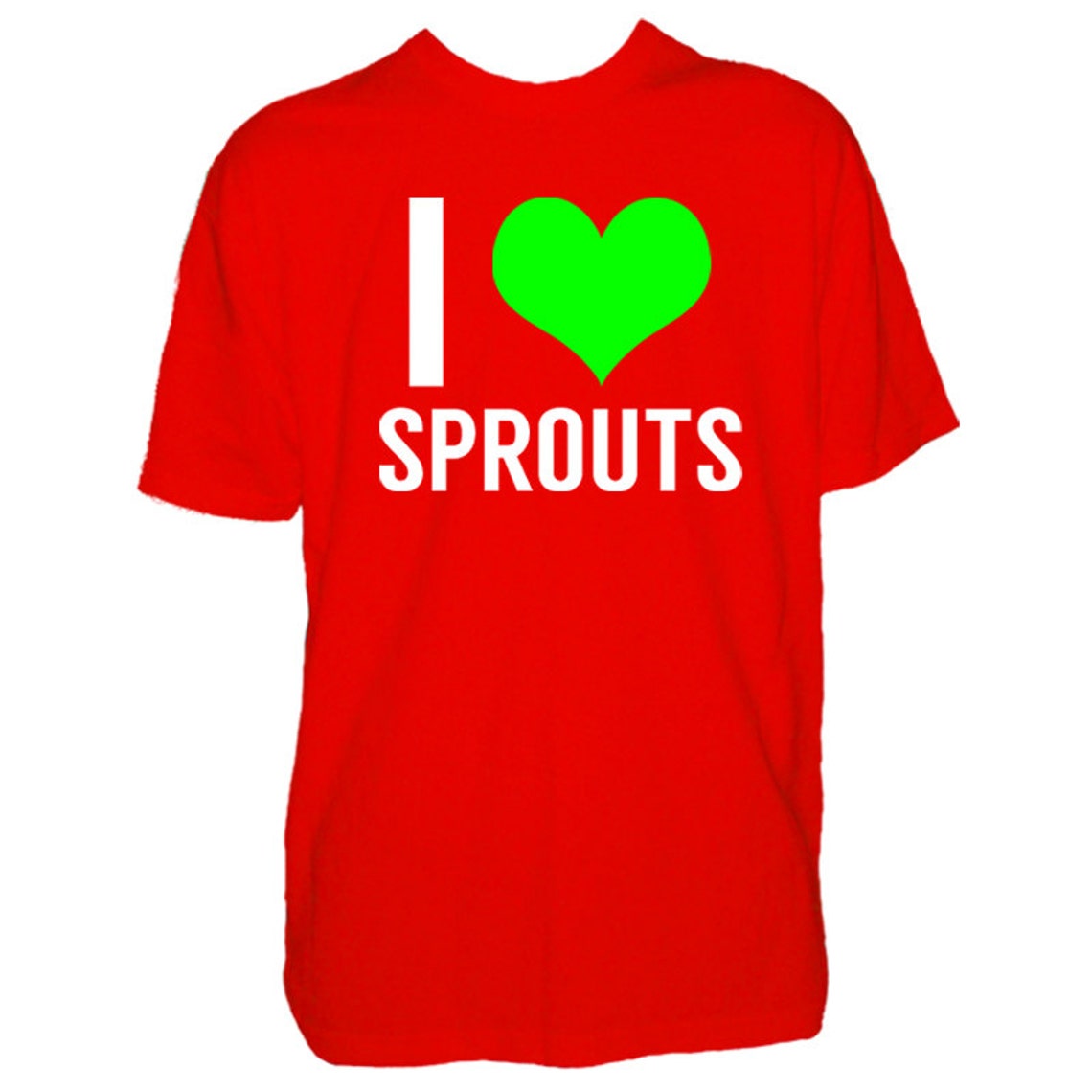 Mens I Love Sprouts T Shirt Funny Brussel Sprouts Christmas - Etsy