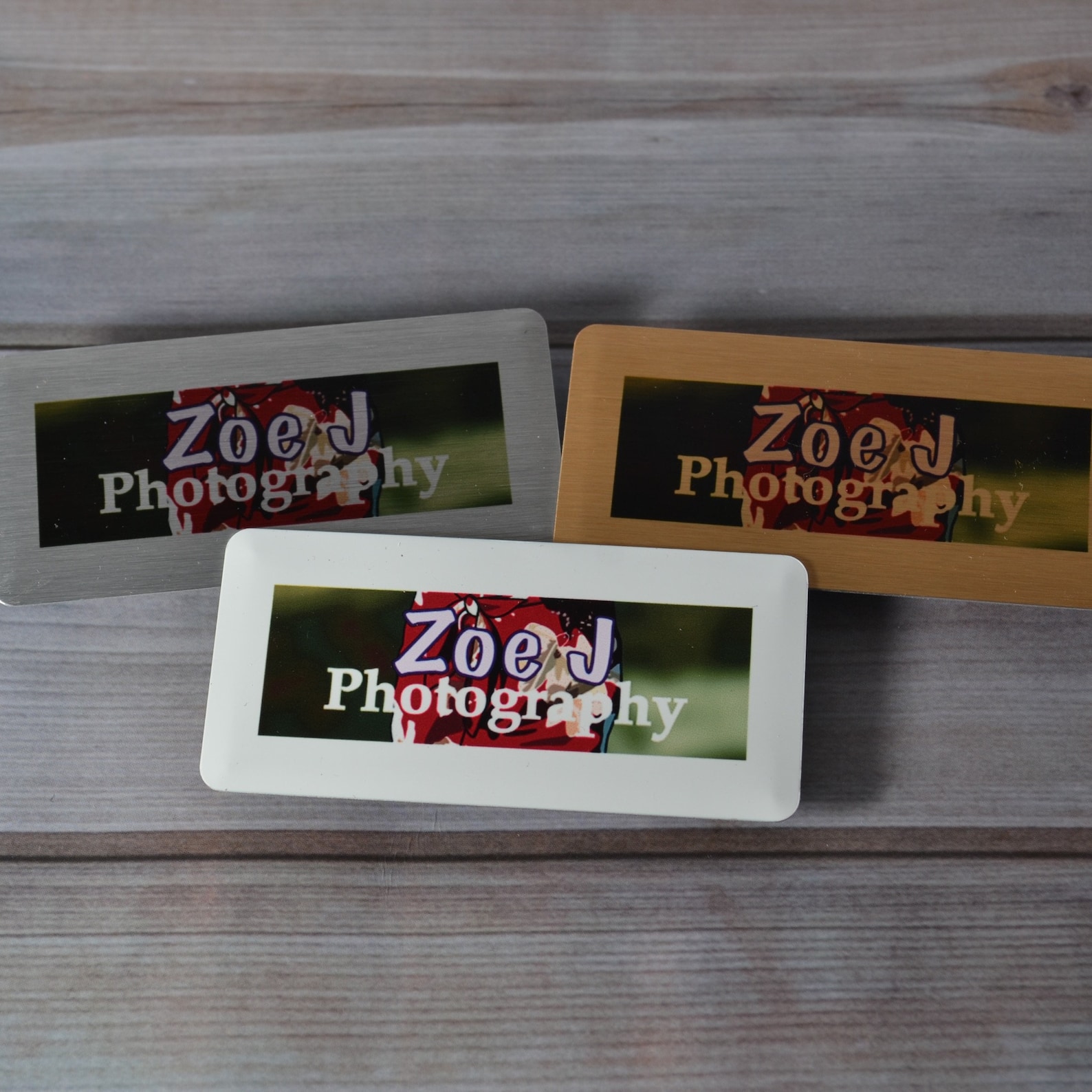 Custom Printed Metal Name Badges • Gold Silver Full Colour Prints ...
