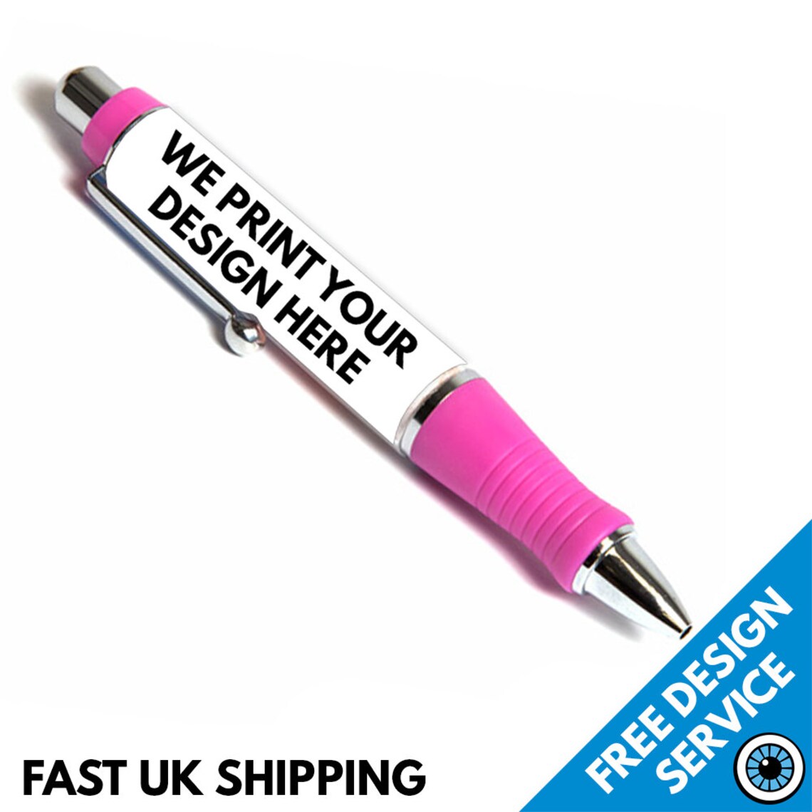 Custom Printed Pen Large - Personalised Image Photo Gift Pens Business ...