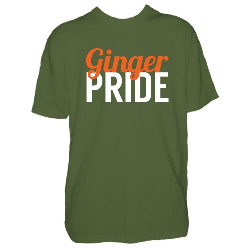 Mens Ginger Pride Funny T Shirt Red Head Hair Tshirt | Etsy