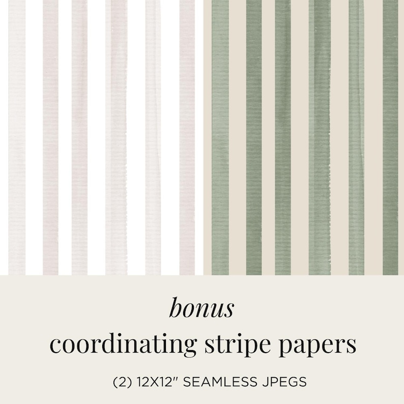 Moody Winter Botanical Seamless Pattern Bundle • 4 Christmas Digital ...