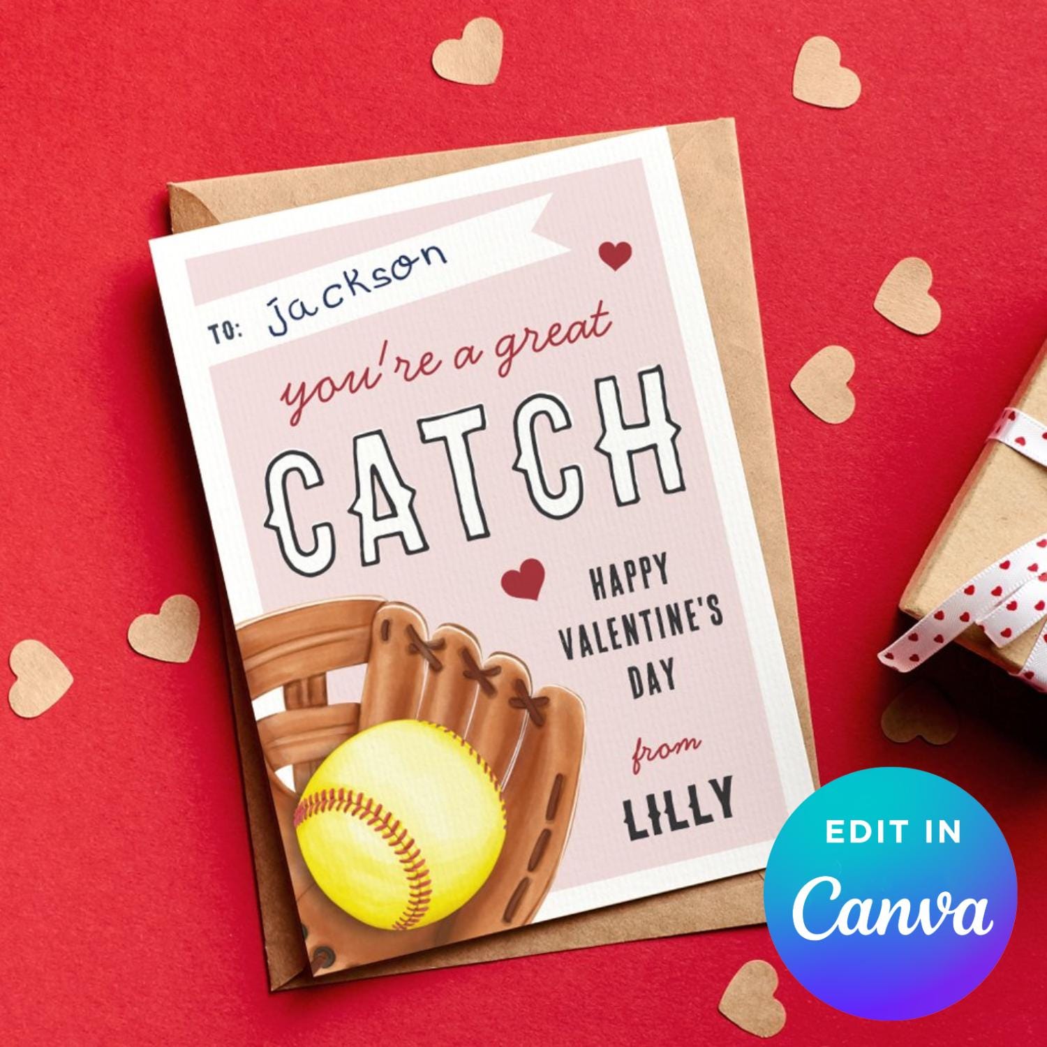 Softball Valentine Bundle for Kids | Sports Classroom Valentines ...