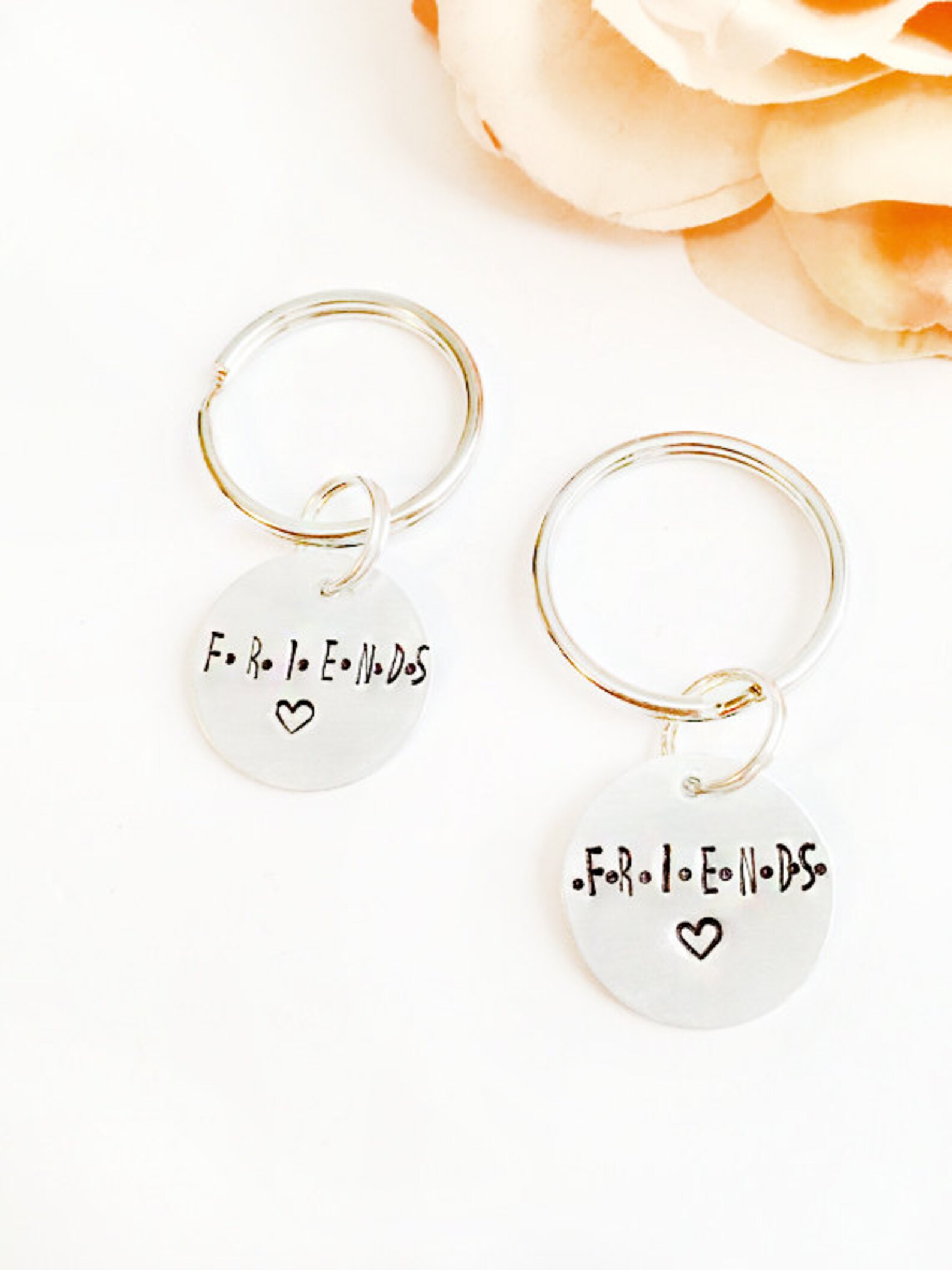 Friends Keychain Best Friend Gift Personalized Friendship - Etsy