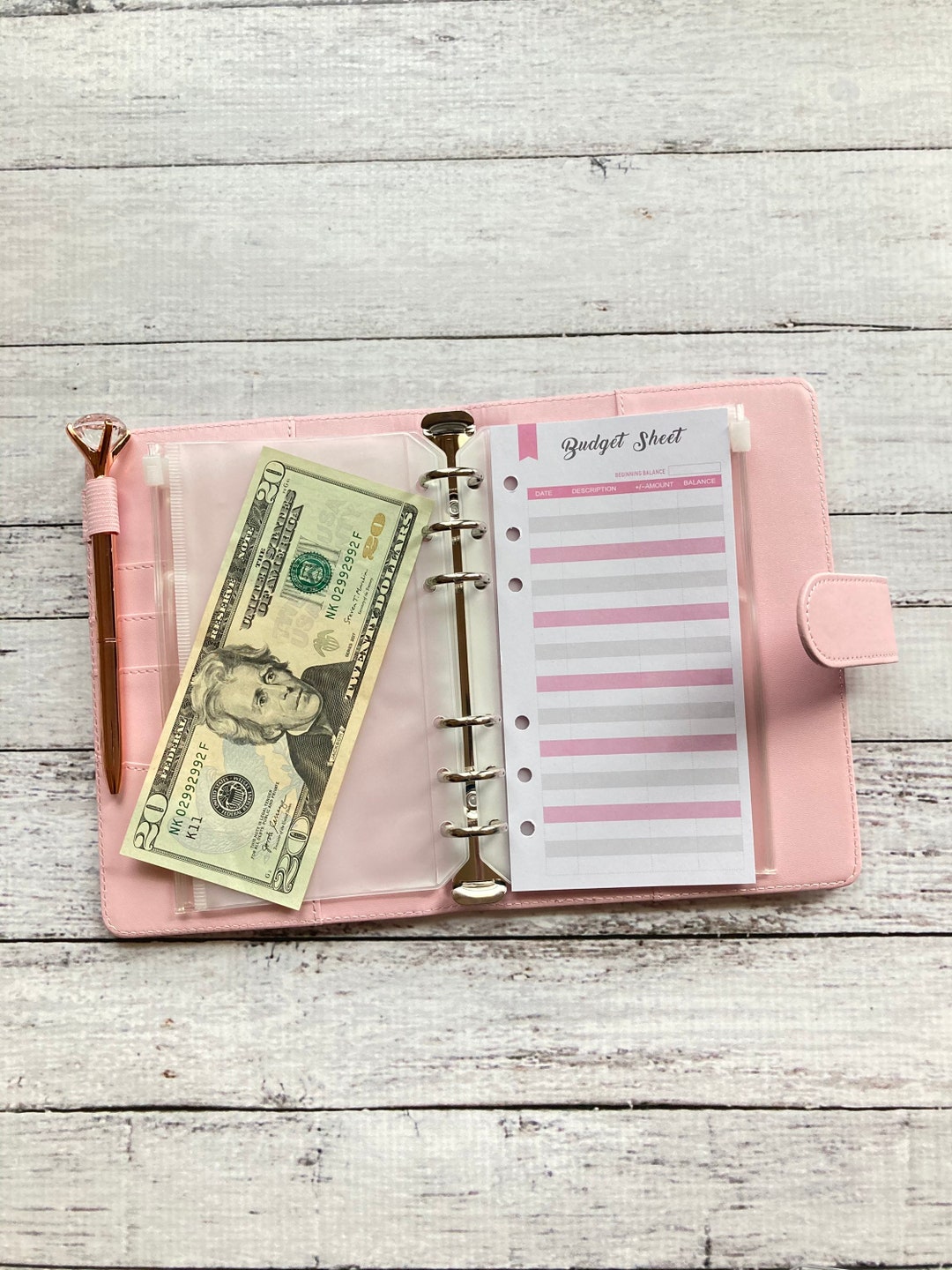 Cash Envelope System Binder - Savings Challenge - Budget Planner ...