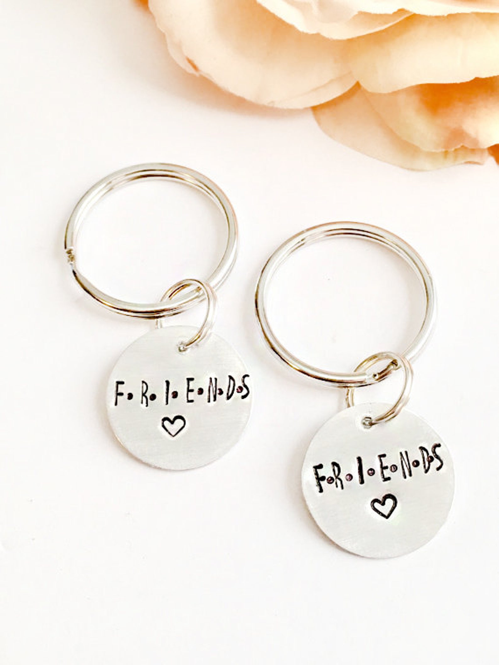 Friends Keychain Best Friend Gift Personalized Friendship - Etsy